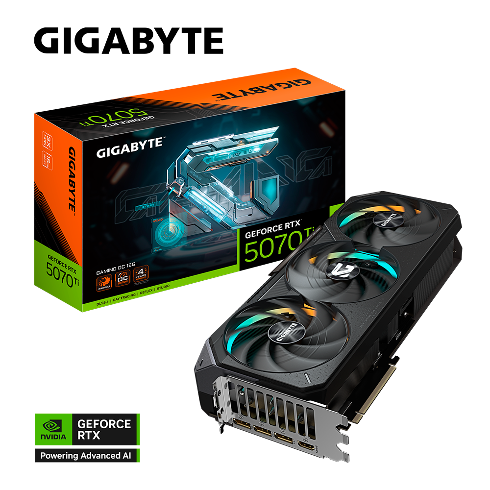 Tarjeta de Video GIGABYTE NVIDIA GeForce RTX 5070 Ti GAMING OC Edition ...