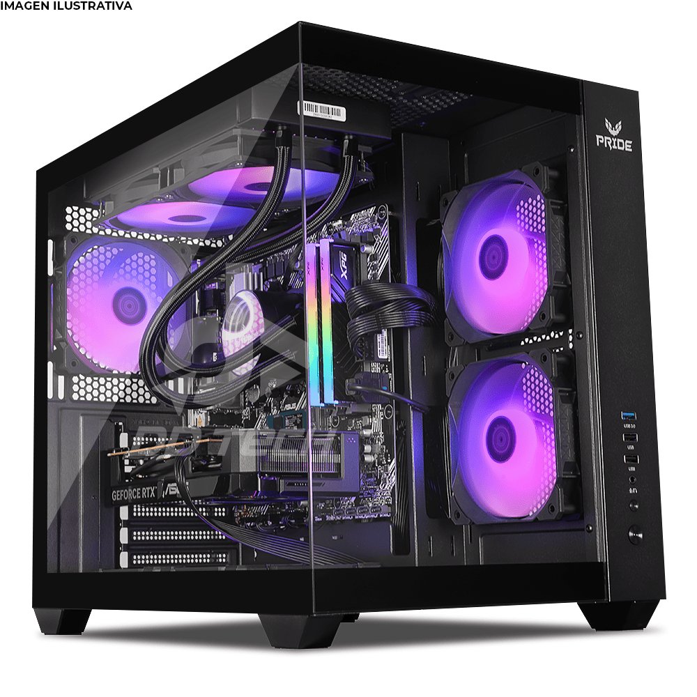 Computadora PRIDE GAMING FACTOR BLACK V2/ AMD Ryzen 7 5700X / RTX 5060 ...