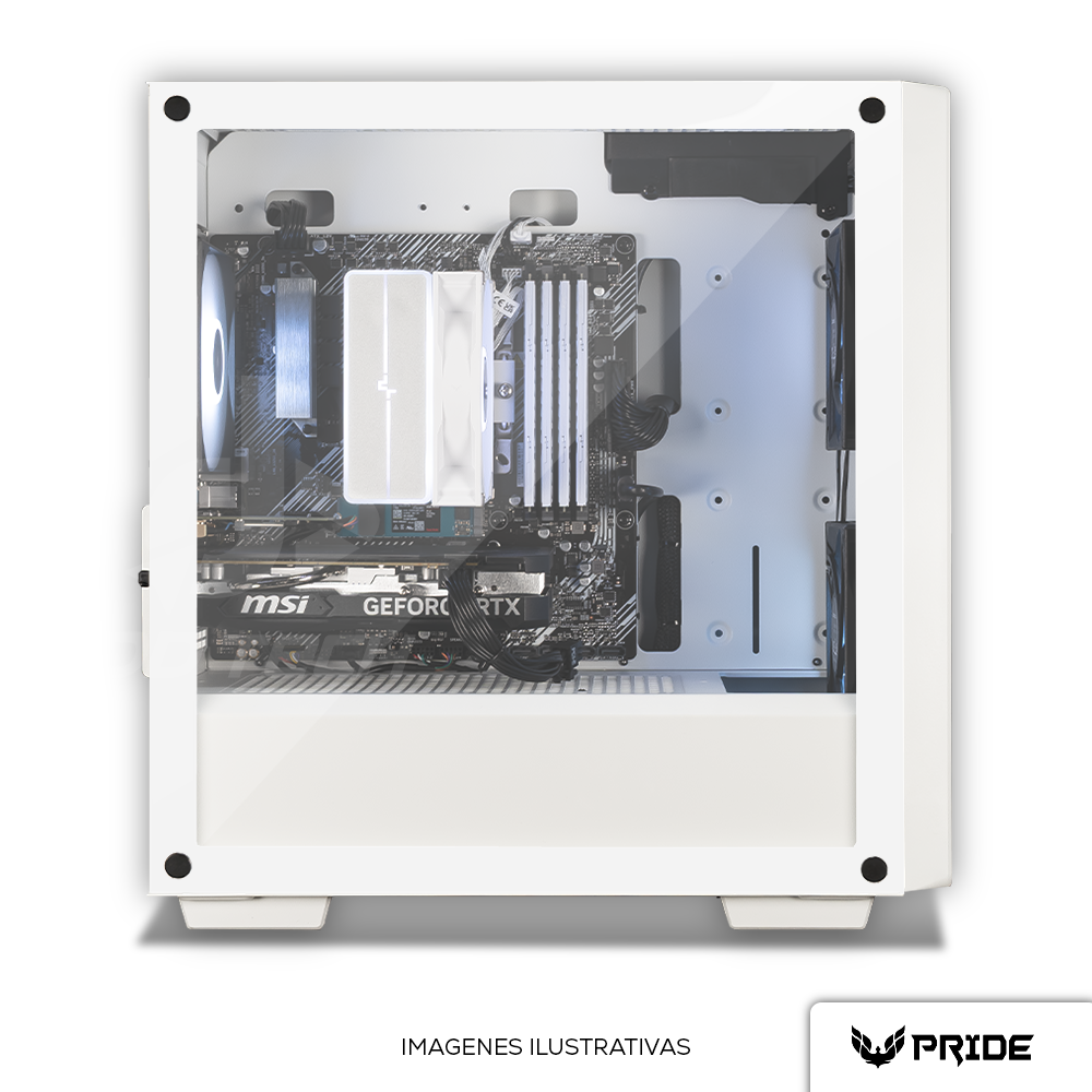 Computadora PRIDE GAMING WHITE WOLF V2 / NVIDIA GeForce RTX 4060 8GB ...