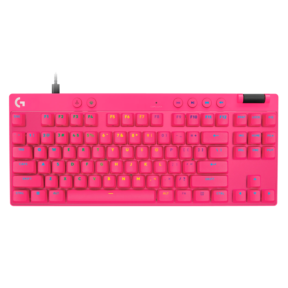Teclado Mecánico Gamer Logitech PRO X TKL RAPID / Alámbrico / Inglés ...