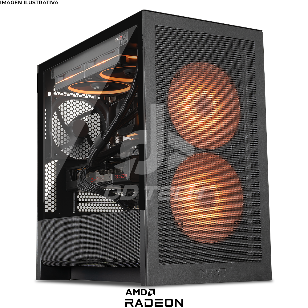 Computadora PRIDE GAMING CHEETAH / AMD RYZEN 5 7600X / RX 9060 XT 16GB ...