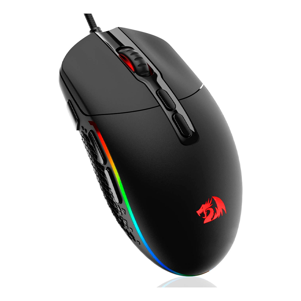Mouse Gamer Redragon M719 Invader / Alámbrico / 7 Botones Programables / Retroiluminación RGB ...
