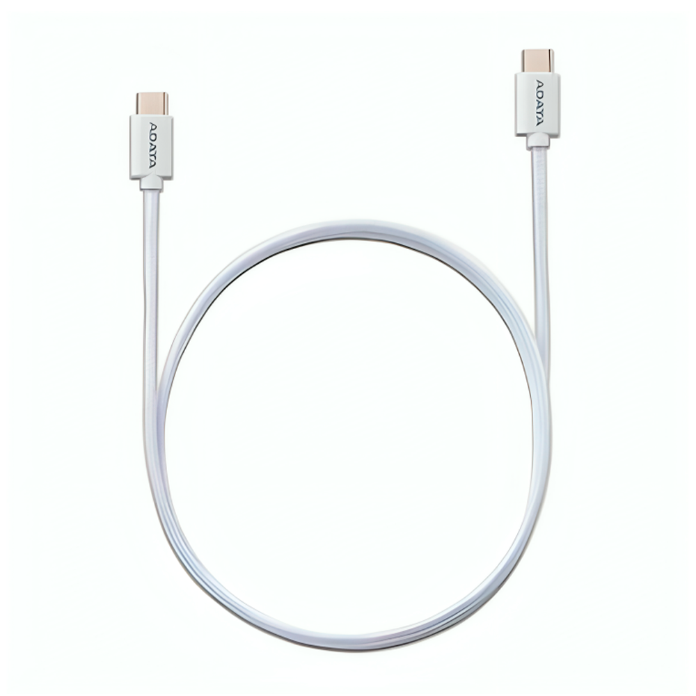 Cable USB ADATA USB-C a USB-C / De 2 metros / Blanco / CACC-200PN-WH | DD Tech
