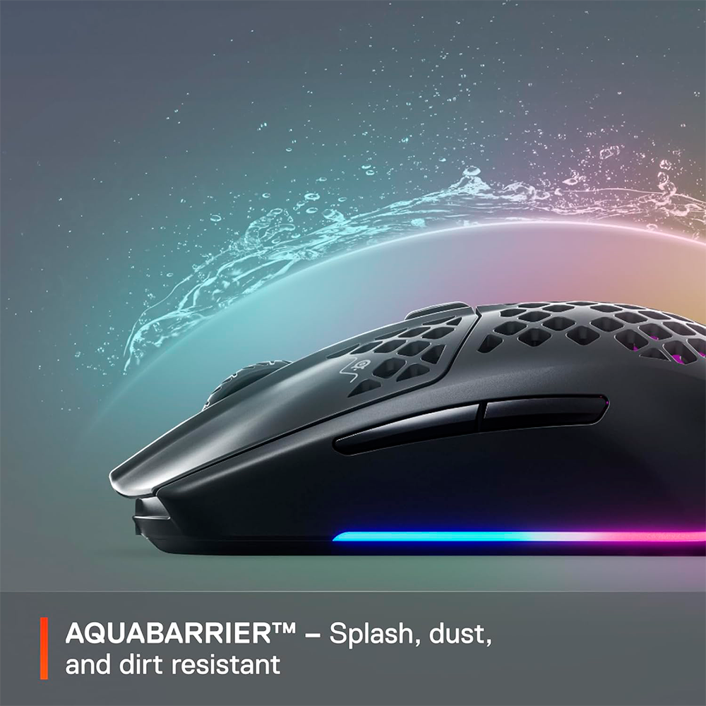 Mouse Gamer SteelSeries Aerox 3 Wireless Onyx / Inalámbrico / Sensor SteelSeries TrueMove Core ...