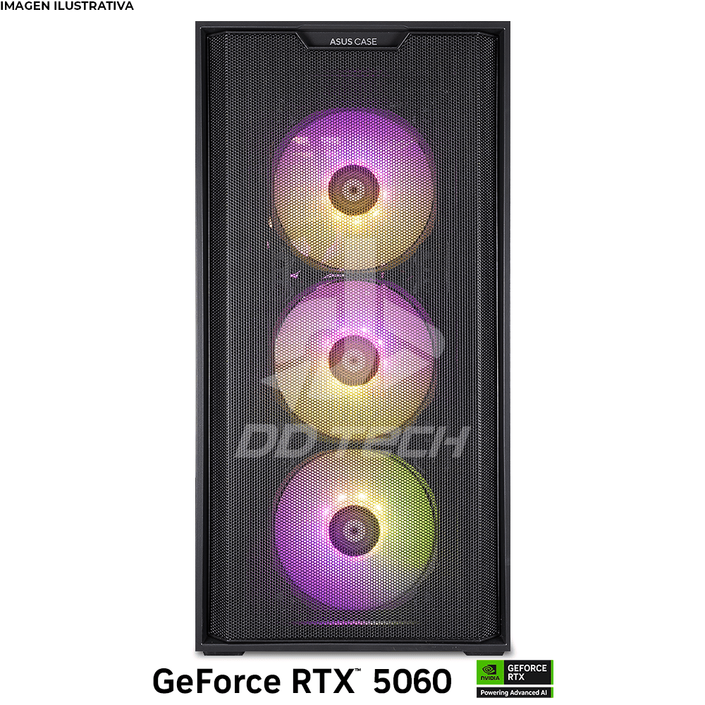 Computadora PRIDE GAMING PBA AROD / RTX 5060 / AMD RYZEN 5 5500 / 32GB ...