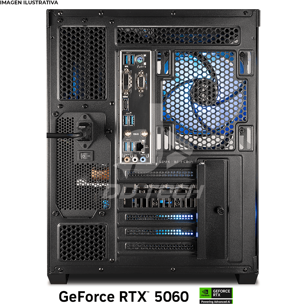 Computadora PRIDE GAMING FACTOR BLACK V2/ AMD Ryzen 7 5700X / RTX 5060 ...