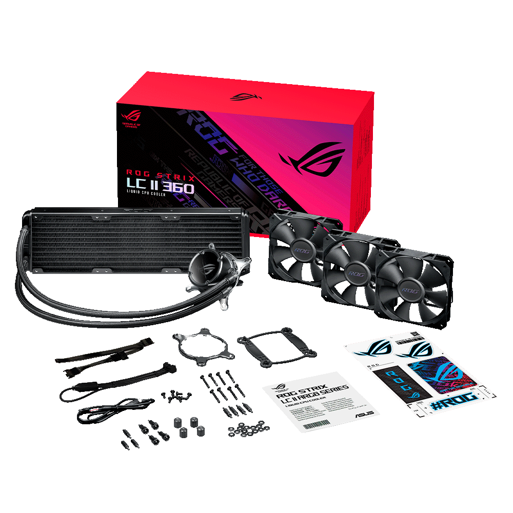 Sistema de Enfriamiento Liquido AIO Asus Rog Strix LC II 360 RGB ...