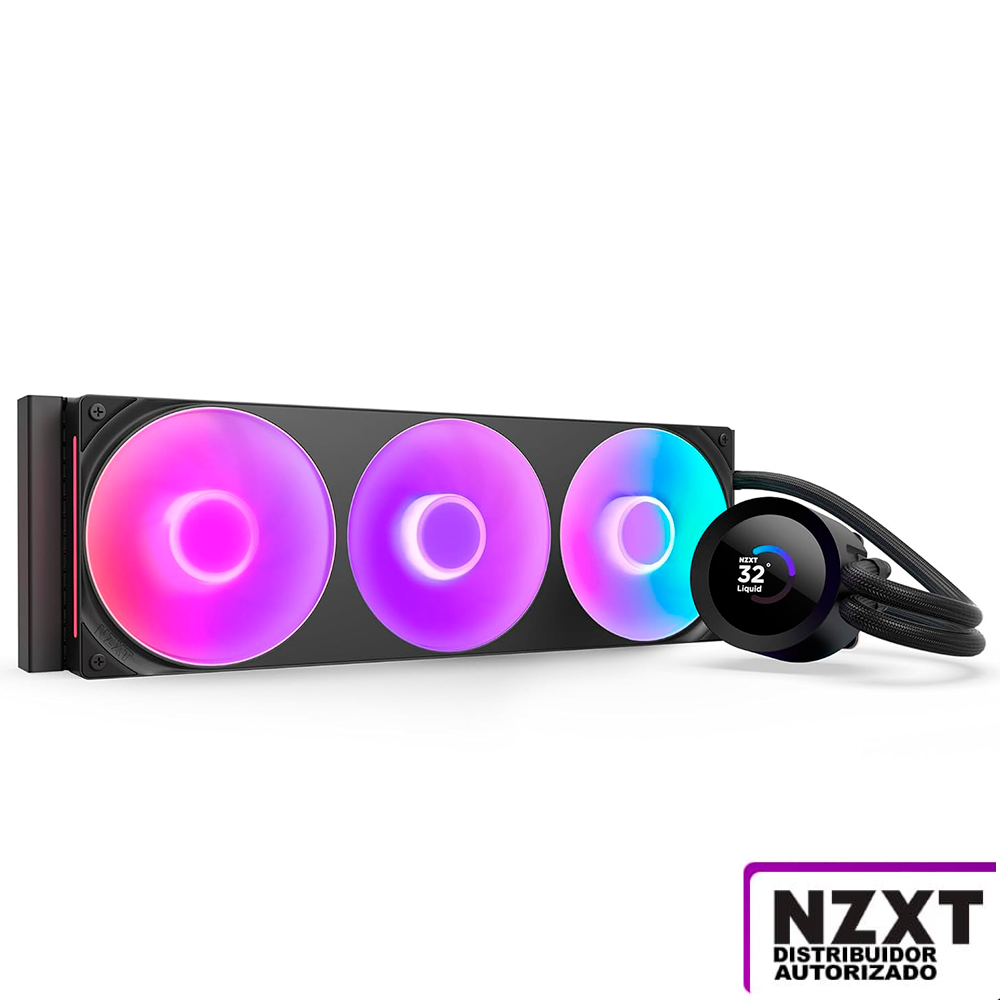 Enfriamiento Liquido NZXT KRAKEN PLUS 360 RGB / 360mm / 1,200-2,800 ± ...