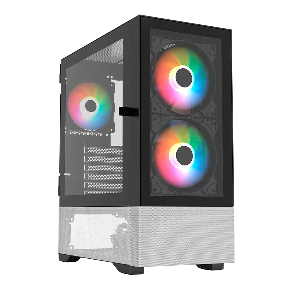 Gabinete Balam Rush Nitrox Crystal 5500 CBW / Midi-Tower, Micro-ATX ...