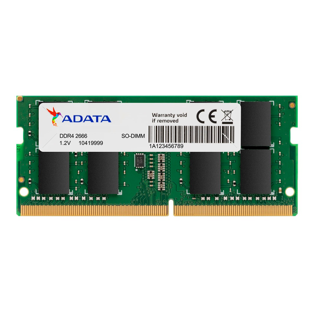 Memoria RAM Adata DDR4 / 2666MHz / 16GB / Non-ECC / CL19 / SO-DIMM / AD4S266616G19-SGN | DD Tech