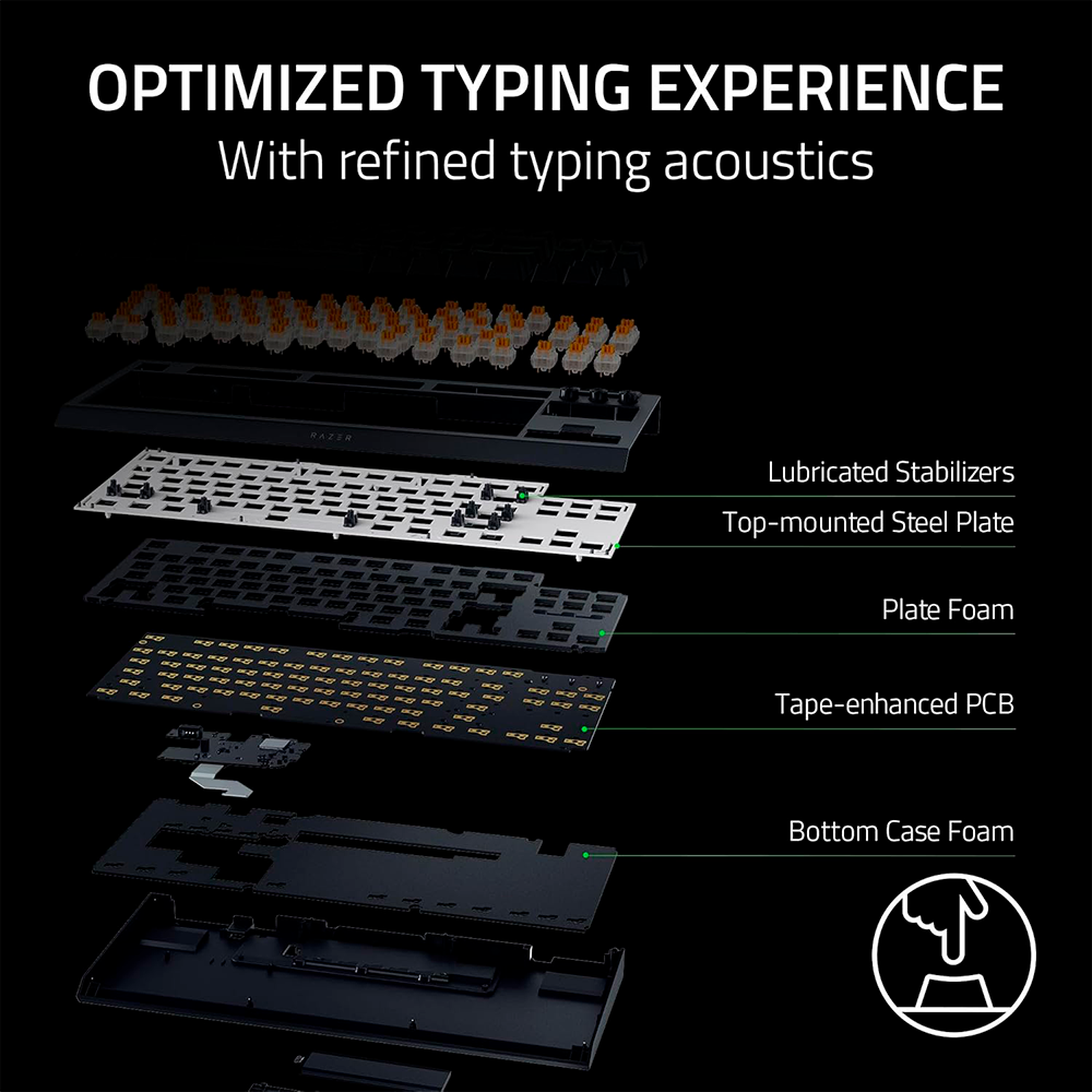 Teclado Razer Blackwidow V4 TENKEYLESS HYPERSPEED / Mecánico / Razer ...