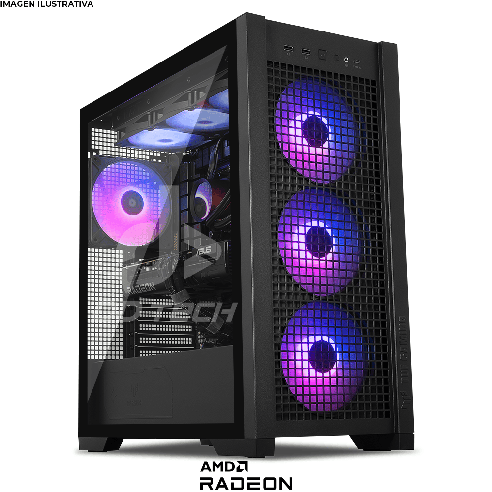 Computadora PRIDE GAMING PBA LION / RADEON RX 9070 XT / AMD RYZEN 7 ...