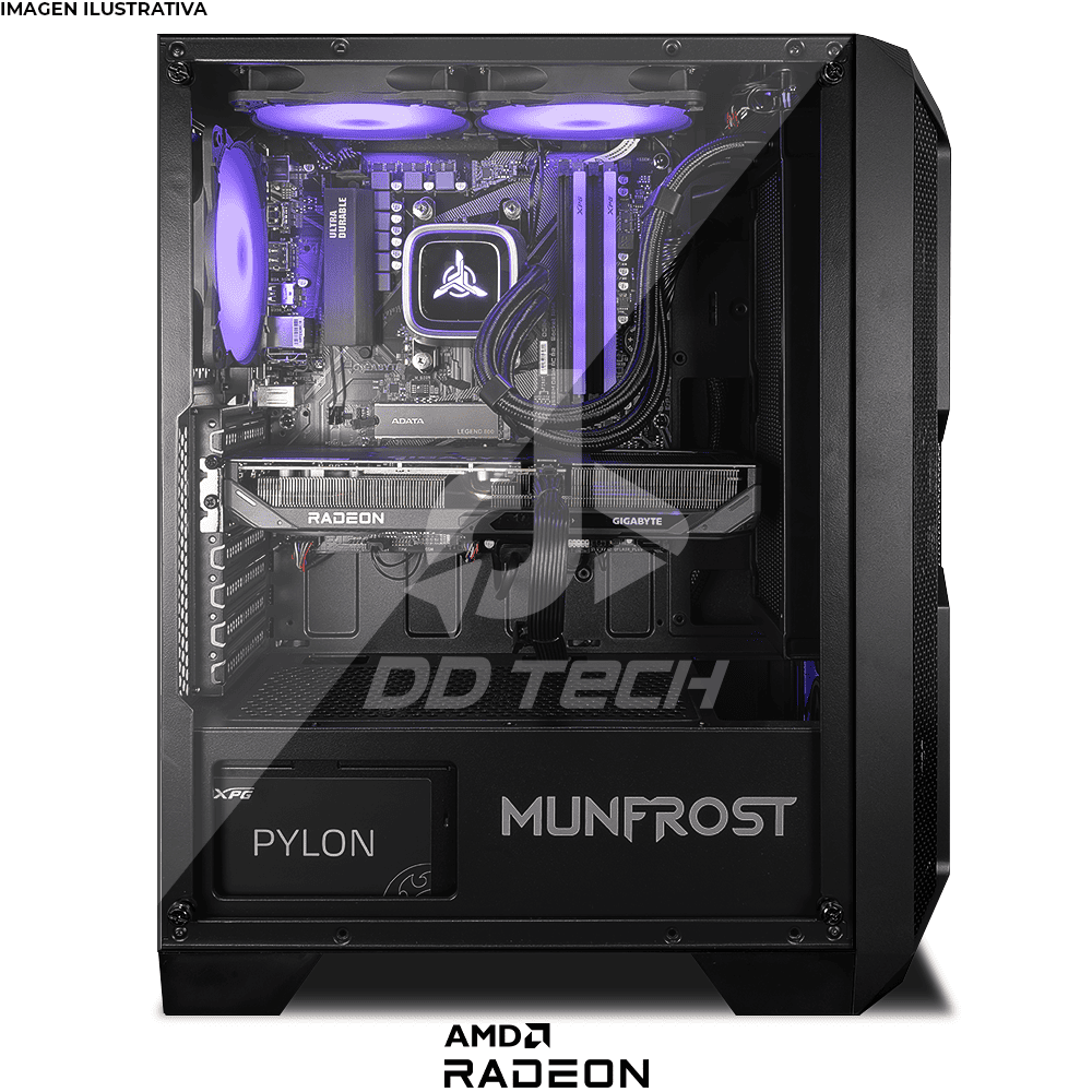 Computadora PRIDE GAMING FERRET ELITE / RADEON RX 9060 XT / AMD RYZEN 5 ...