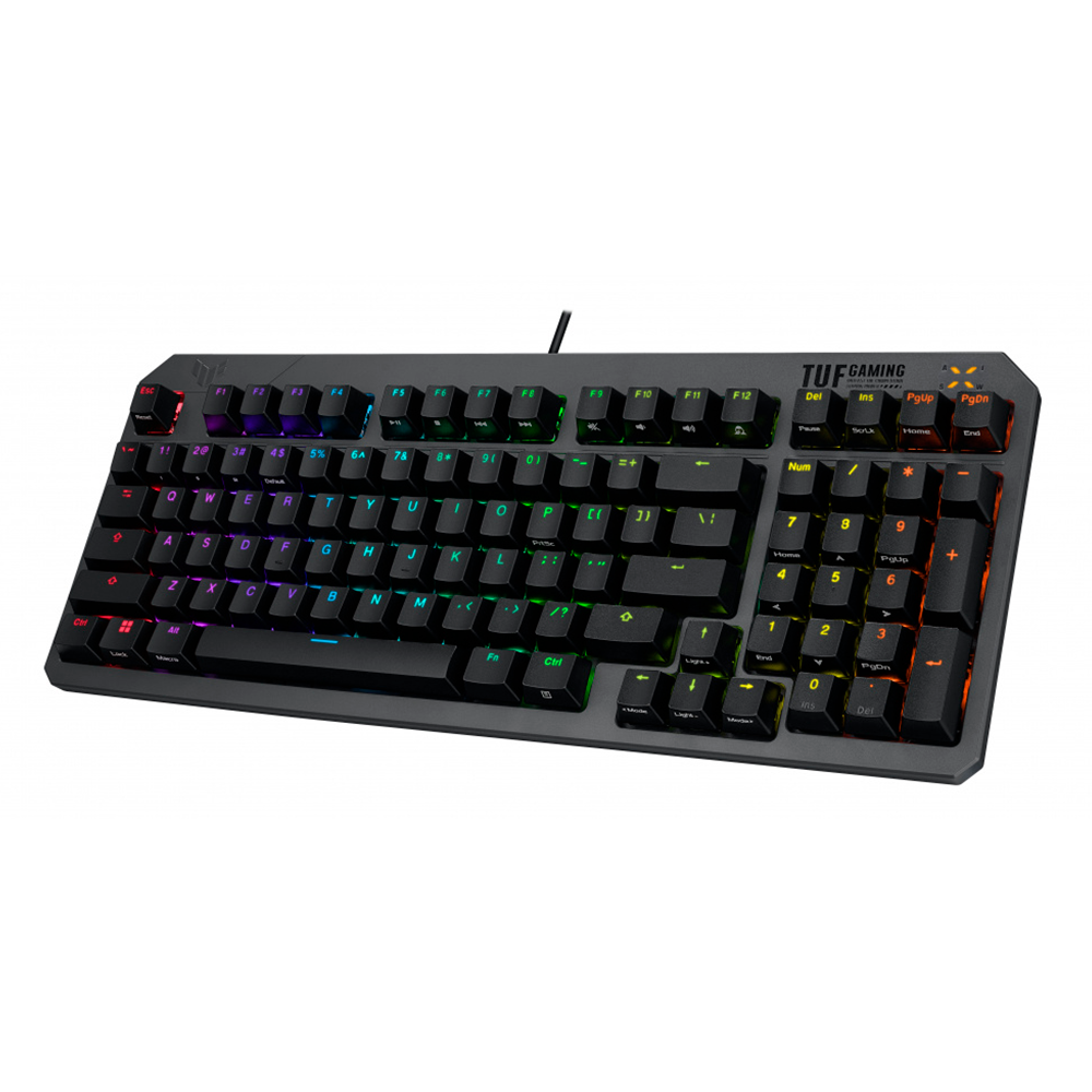 Teclado ASUS TUF Gaming K3 Gen II / Alámbrico / USB / Negro / Inglés ...