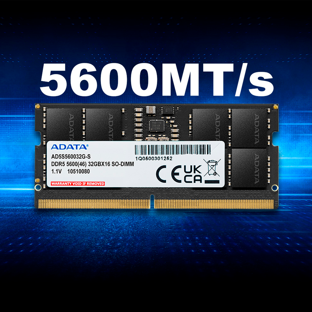 Memoria RAM para Laptop Adata AD5S560032G-S / DDR5 / 5600MHz / 32GB ...