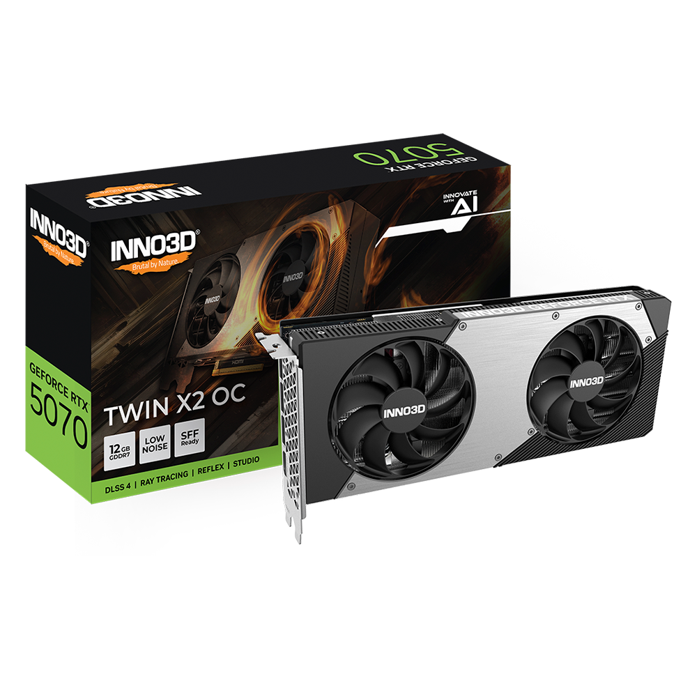Tarjeta de Video INNO3D NVIDIA GeForce RTX 5070 TWIN X2 OC Edition ...