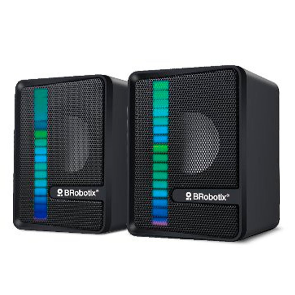 Bocinas Multimedia BRobotix RGB 963920 / Alámbrico / 2.0 Canales / USB ...