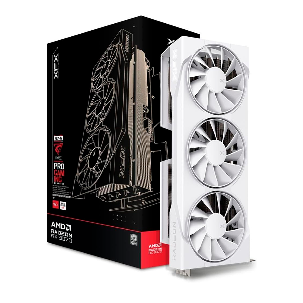 Tarjeta de Video XFX Swift AMD Radeon RX 9070 OC Edition / Triple Fan ...