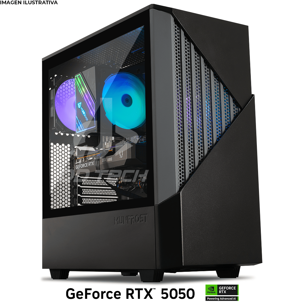 Computadora PRIDE GAMING OSTRICH V4 / AMD Ryzen 5 5500 / RTX 5050 8GB ...