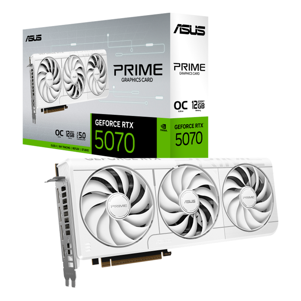 Tarjeta de Video ASUS NVIDIA GeForce RTX 5070 White OC / 12GB / 192-bit ...