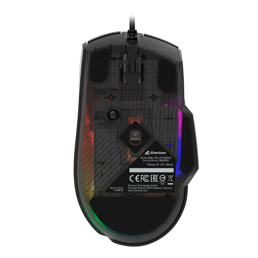 Mouse Gamer Sharkoon SGM35 Skiller / Alámbrico / RGB / Sensor Óptico ...