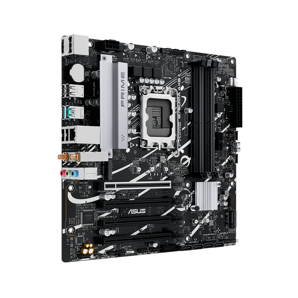 Tarjeta Madre Asus Prime B760M-A AX6 II / Micro-ATX / LGA1700 / Intel B760 / DDR5 / PCIe 4.0 ...