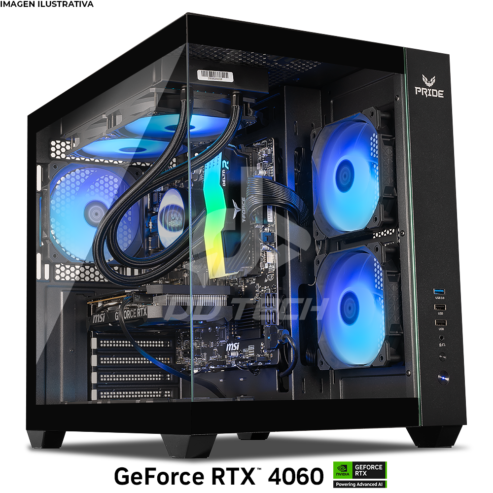 Computadora PRIDE GAMING ONYX / RTX 4060 / AMD RYZEN 5 5500X3D / 32GB ...