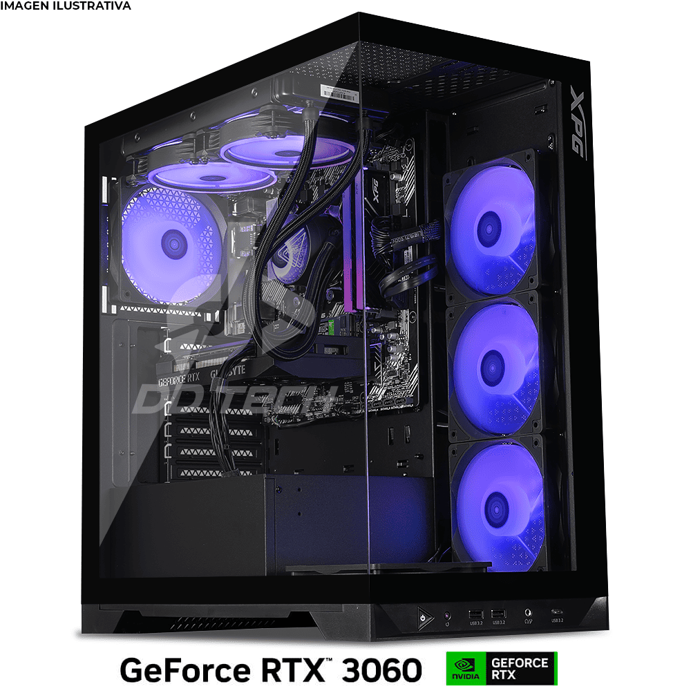 Computadora PRIDE GAMING XPG XENIA / AMD Ryzen 5 5500 4.2GHz / RTX 3060 ...