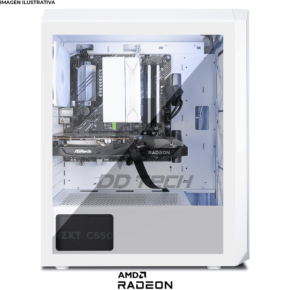 Computadora PRIDE GAMING Bull / AMD Ryzen 5 5500 / RX 6600 / 32GB RAM ...