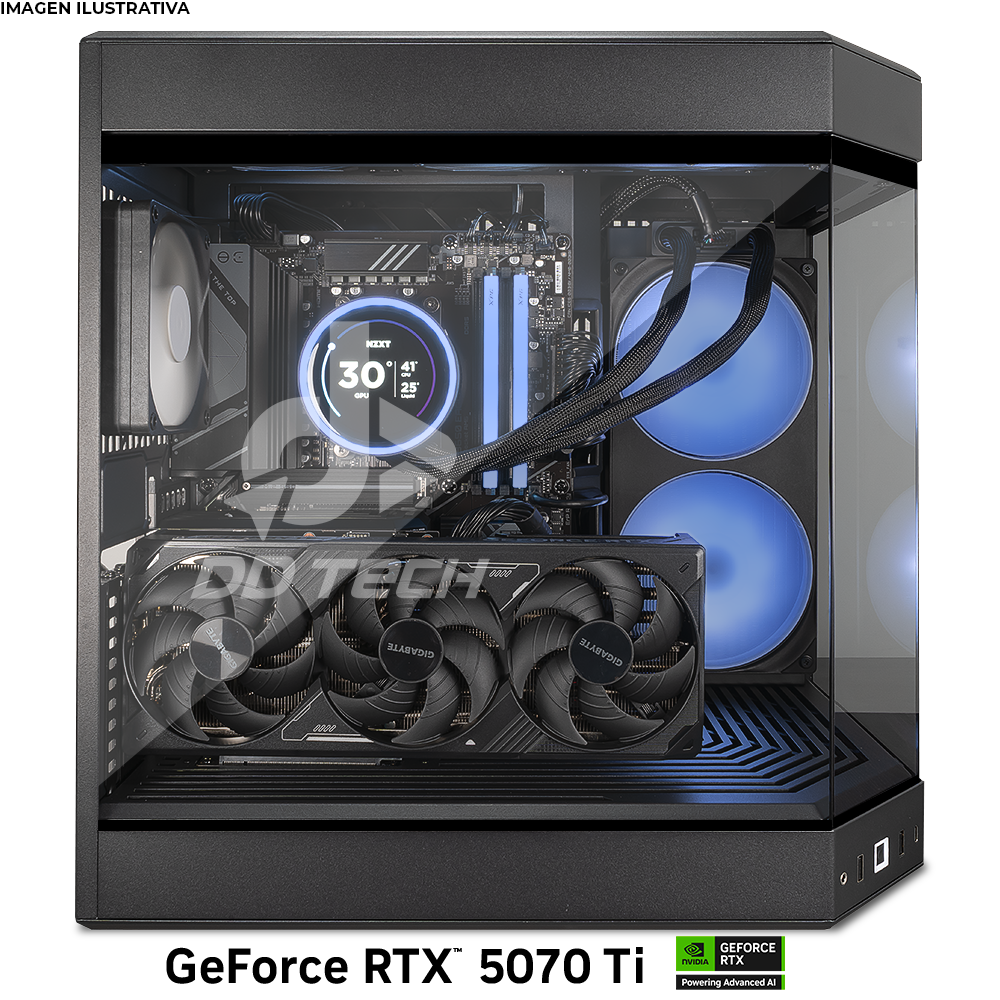 Computadora PRIDE GAMING CROW / RTX 5070 TI / AMD RYZEN 7 9700X / 32GB ...