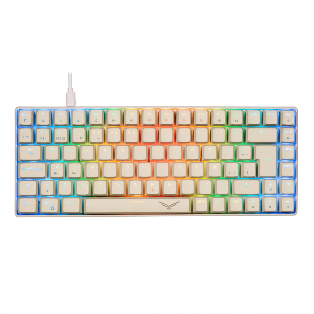 Teclado Gamer Naceb Gray Basilik / LED RGB / 75% / Teclado Mecánico ...