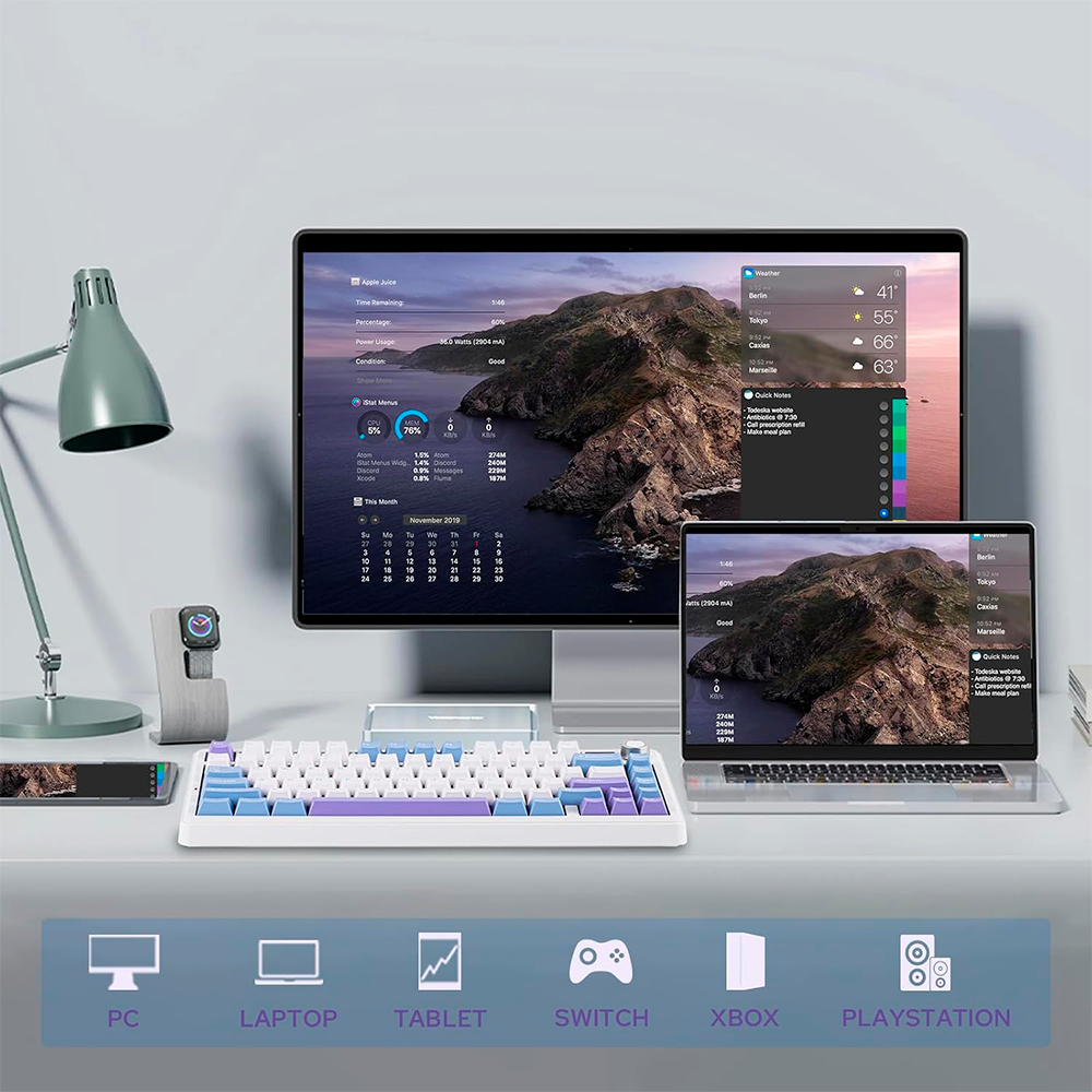 Teclado Mecánico Aula F75 MAX / Inalámbrico / Con Pantalla TFT y ...