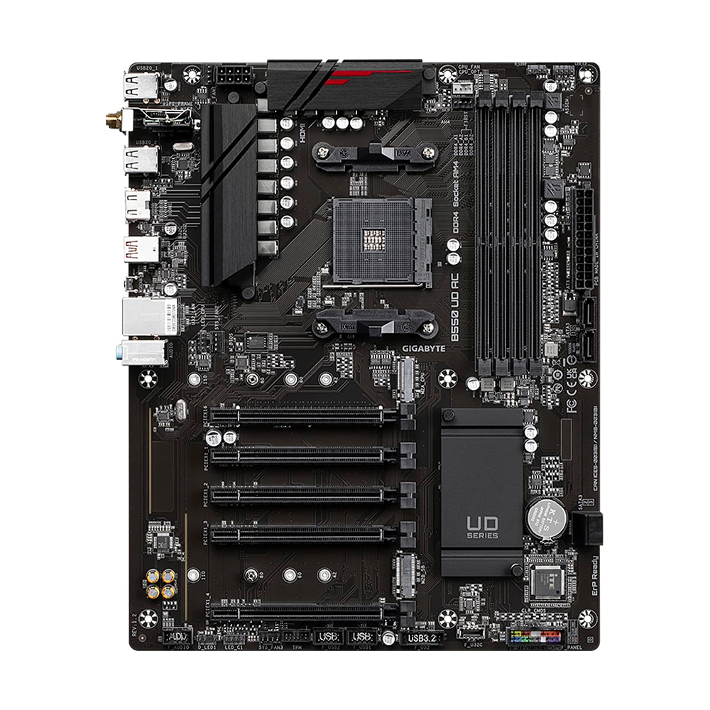 Tarjeta Madre GIGABYTE B550 UD AC / AM4 / ATX / Dual M.2 / USB 3.2 Gen ...