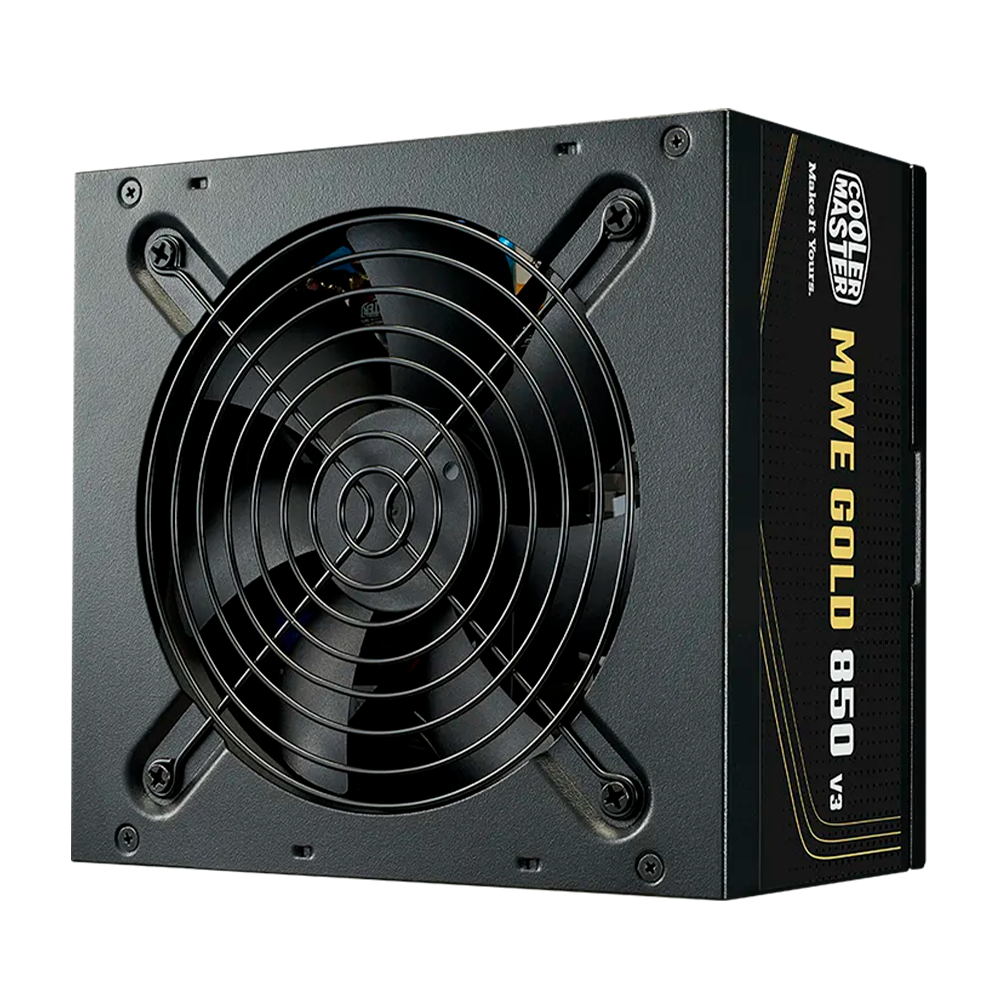 Fuente de Poder Cooler Master MWE V3 / 850W / 80+ Gold / 24-pin ATX ...