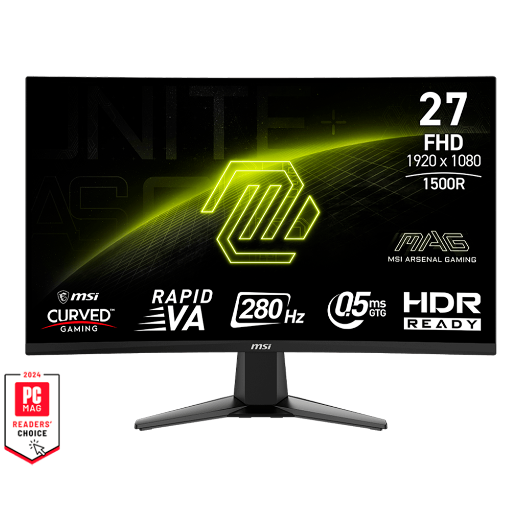 Monitor MSI MAG 276CXF / 27” / FHD / 1080P / Rapid VA / 280Hz / 0.5ms ...