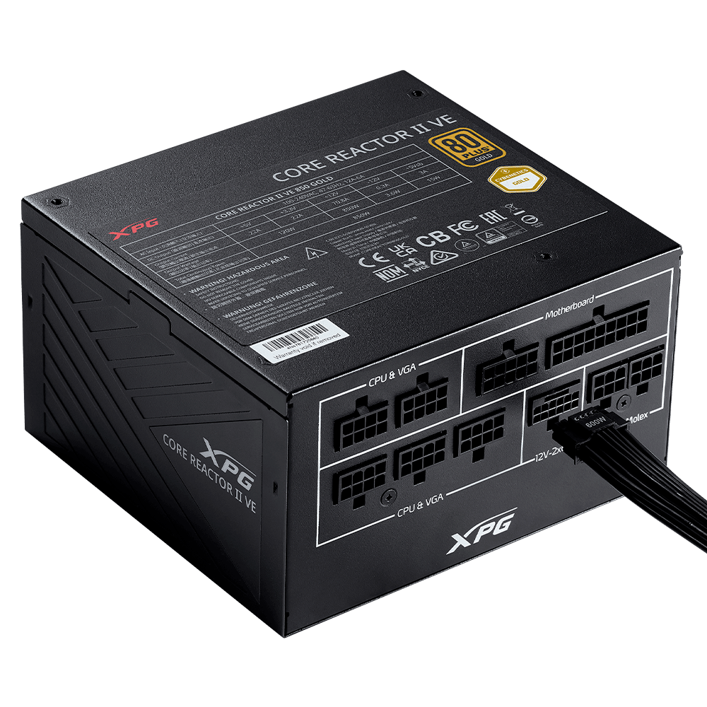 Fuente de Poder XPG CORE REACTOR II VE / 750W / 80+ Gold / Modular / 24 ...
