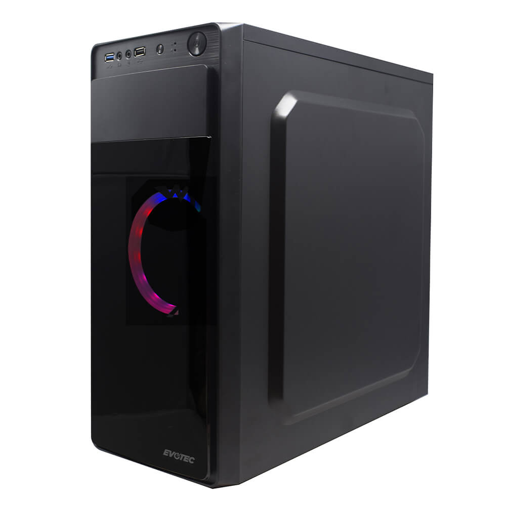 Gabinete Evotec EV-1008 RGB / 1 Ventilador CEPHEUS RGB / ATX / Micro ATX / Mini ITX / USB 3.0 ...
