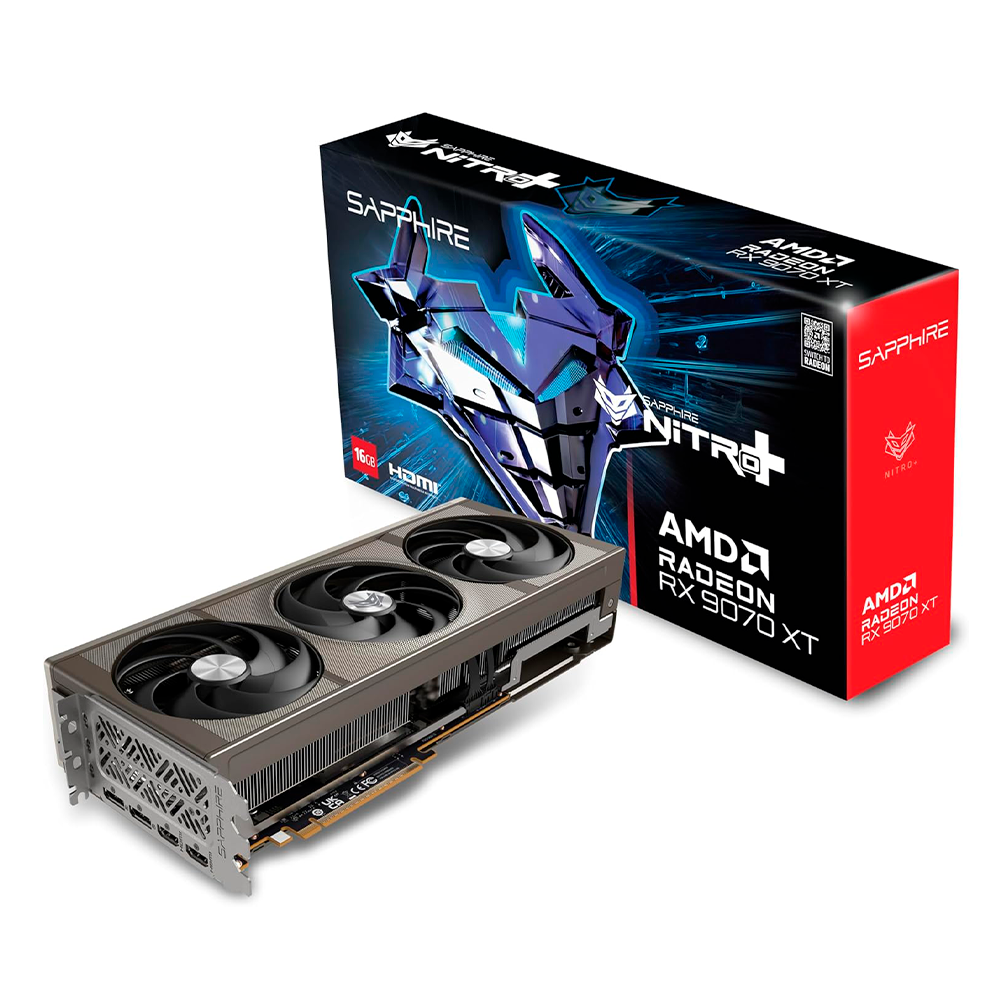 Tarjeta de Video Sapphire Nitro+ AMD Radeon RX 9070 XT GAMING / 16GB ...