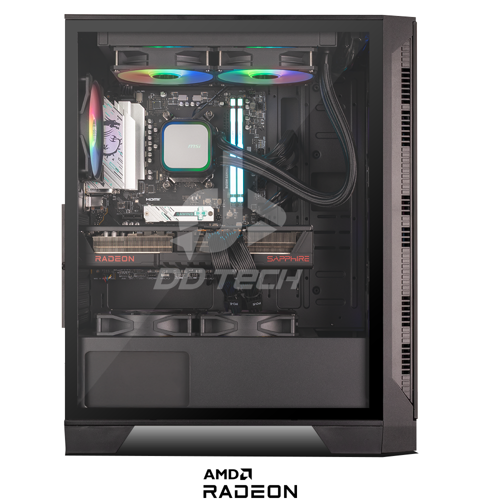 Computadora PRIDE MSI HYENA / AMD RADEON RX 9070 XT / AMD RYZEN 5 9600X/ 32GB RAM DDR5 / 1TB SSD ...