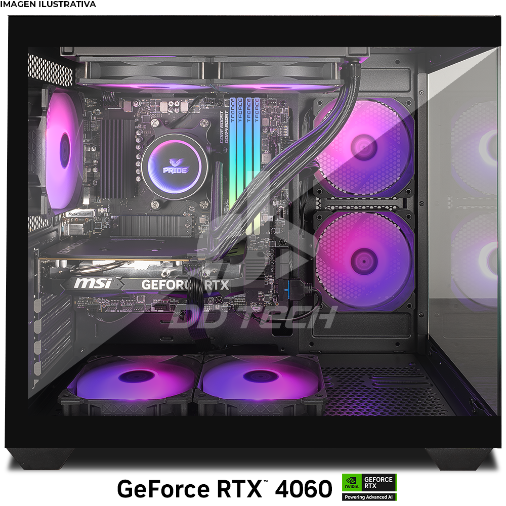 Computadora PRIDE GAMING ONYX / RTX 4060 / AMD RYZEN 5 5500X3D / 32GB ...