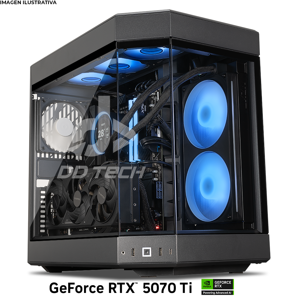 Computadora PRIDE GAMING CROW / RTX 5070 TI / AMD RYZEN 7 9700X / 32GB ...