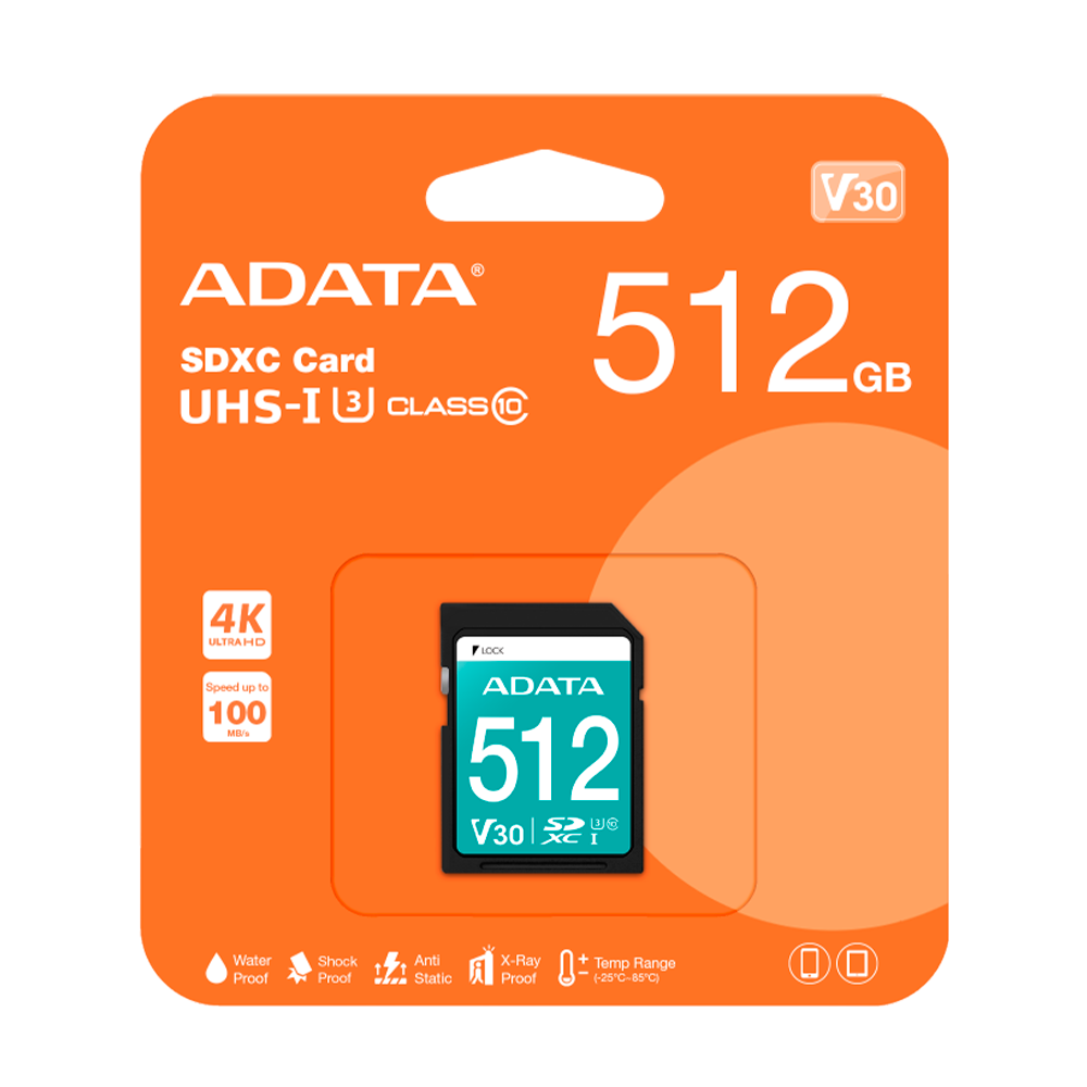 Memoria Flash Adata Premier Pro / 512GB / SDXC UHS-I Clase 10 / ASDX512GUI3V30S-R | DD Tech