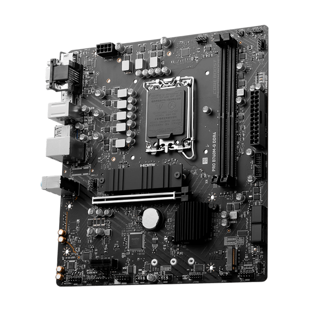 Tarjeta Madre MSI Micro ATX PRO B760M-G DDR4 / Socket 1700 / Intel B760 / HDMI / 64GB DDR4 / PRO ...