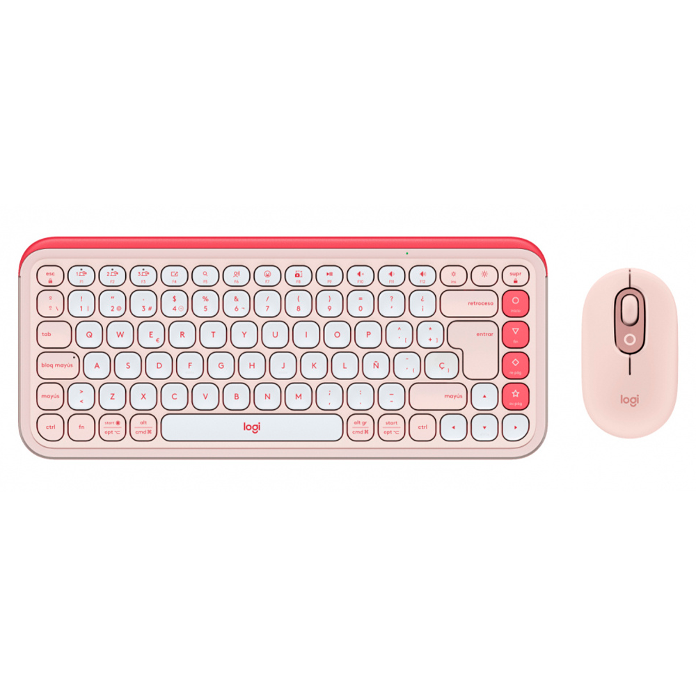 Kit de Teclado y Mouse Logitech POP Icon Combo / Inalámbrico ...
